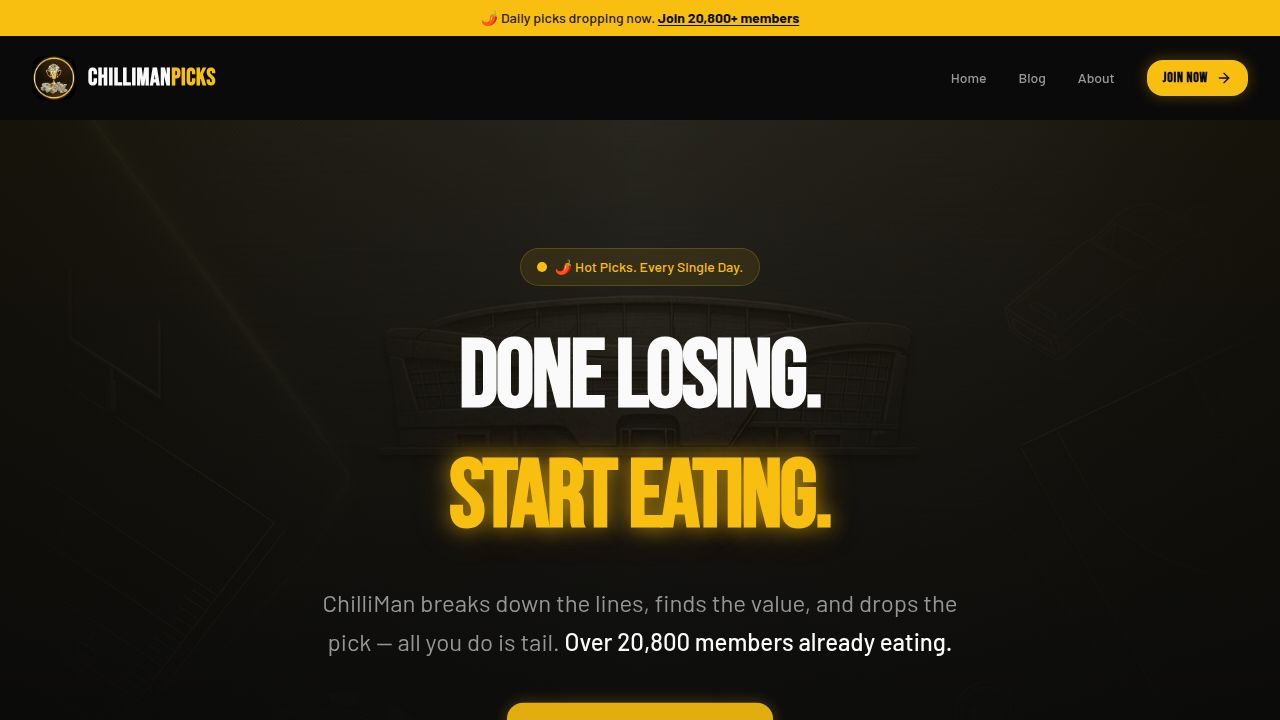 ChilliManPicks — Daily Player Prop Picks & Expert Sports Betting Picks